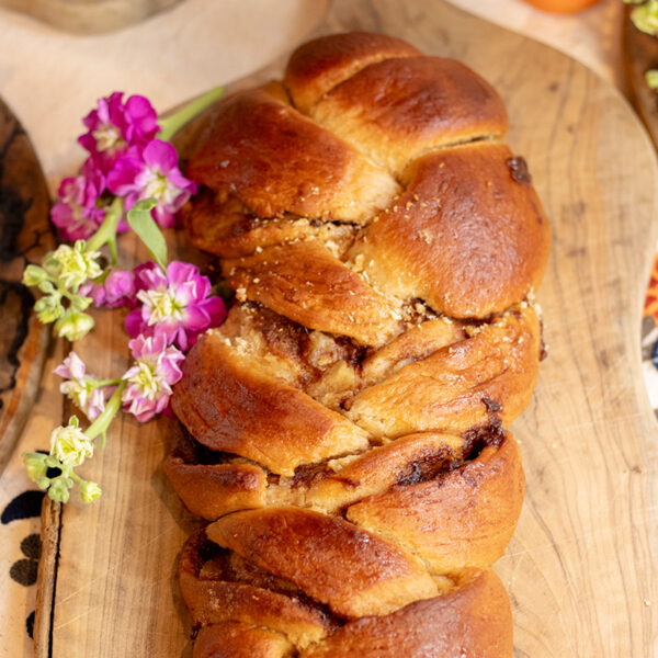 Autumn Tsoureki: Pumpkin Spice & Pear Spice Braids - Dimitras Dishes