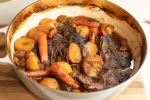 Fall-Apart Pot Roast with Pearl Onions - Dimitras Dishes