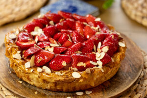 Strawberry & Almond Phyllo Tart - Dimitras Dishes