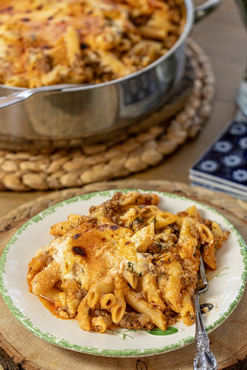 Skillet Pastitsio: Quick & Easy Dinner Idea - Dimitras Dishes