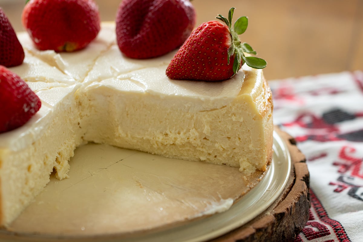 New York-Style Cheesecake (Gluten-Free Option) - Dimitras Dishes